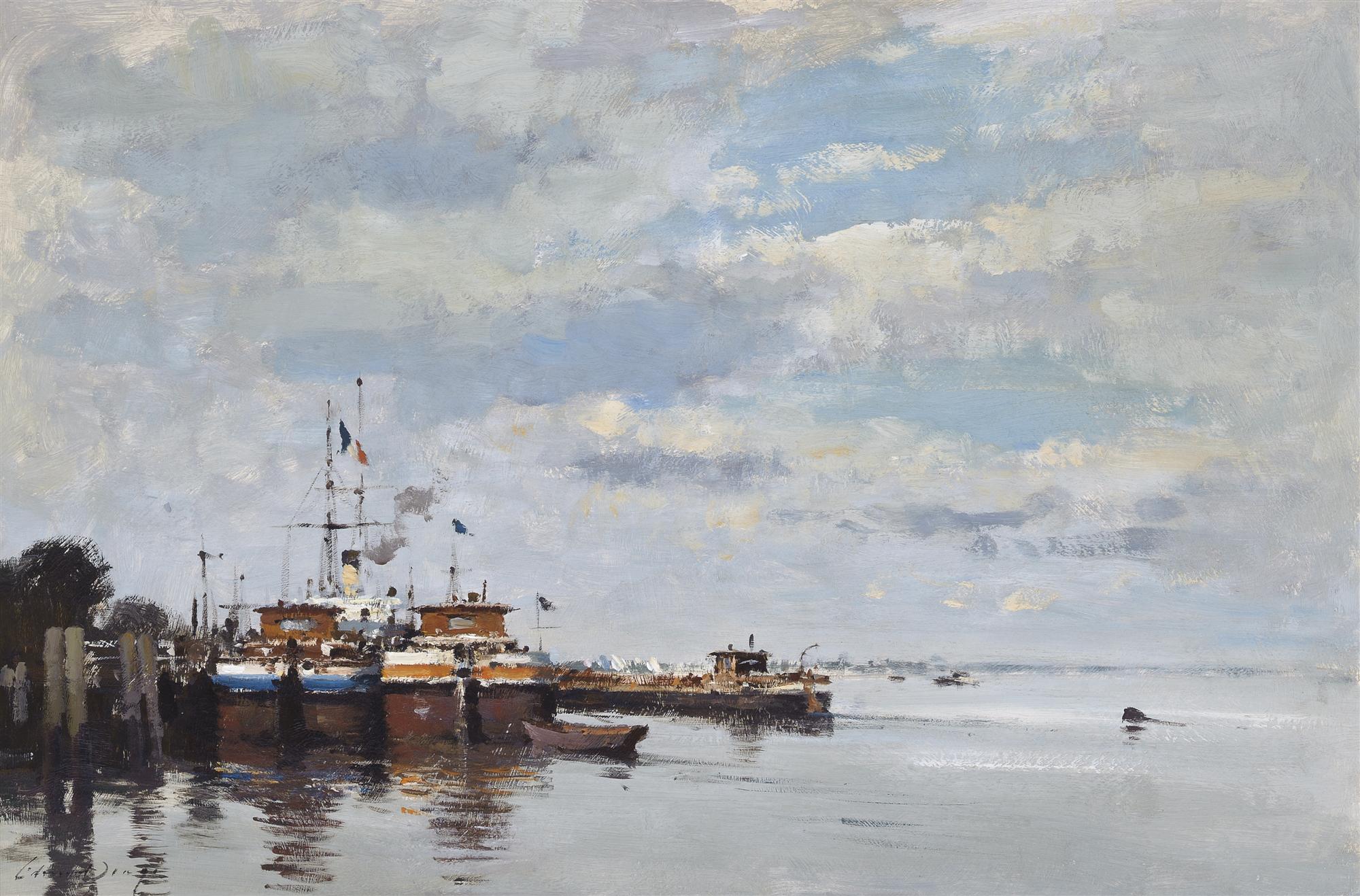 View Edward Seago | The Seine at Tancarville at Rowles Fine Art